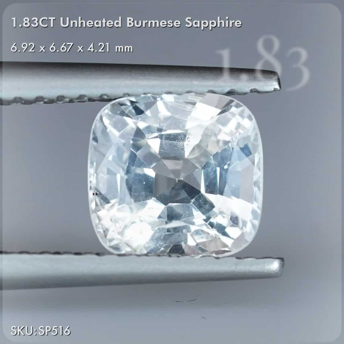 1.83CT Unheated Burmese Sapphire | Rainbow Sapphire™