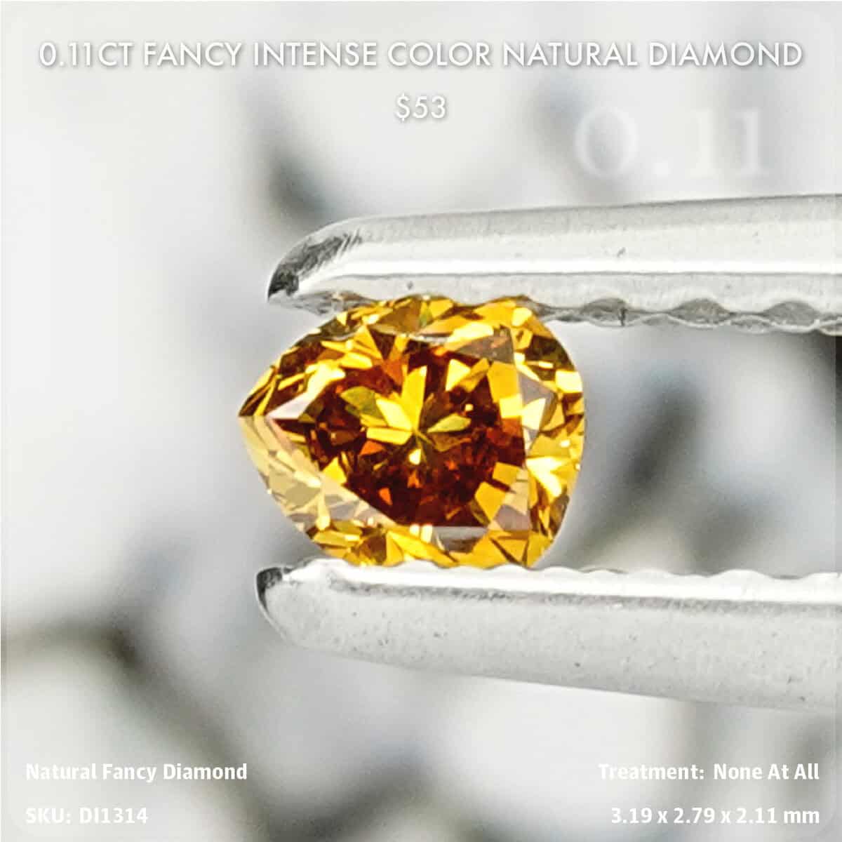 0.11CT Fancy Intense Color Natural Diamond | Rainbow Sapphire™